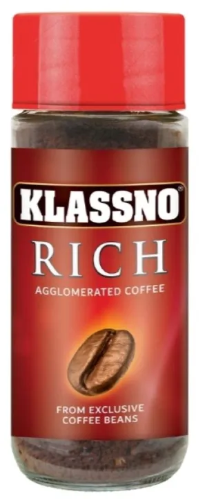KLASSNO RICH AGGLOMERATED COFFEE JAR 100GM | Lazada