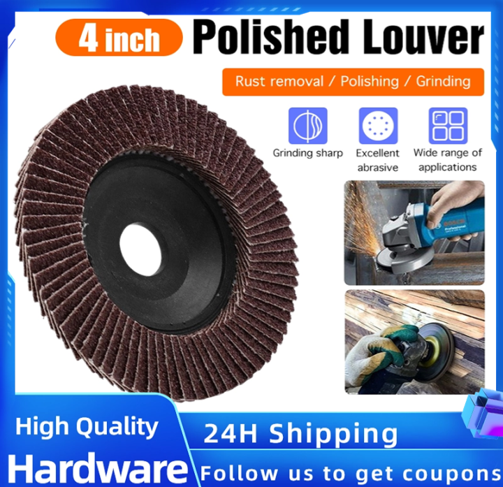 4 inch Flap Sanding Disc Polished Louver Flexible Sanding Angle Grinder ...