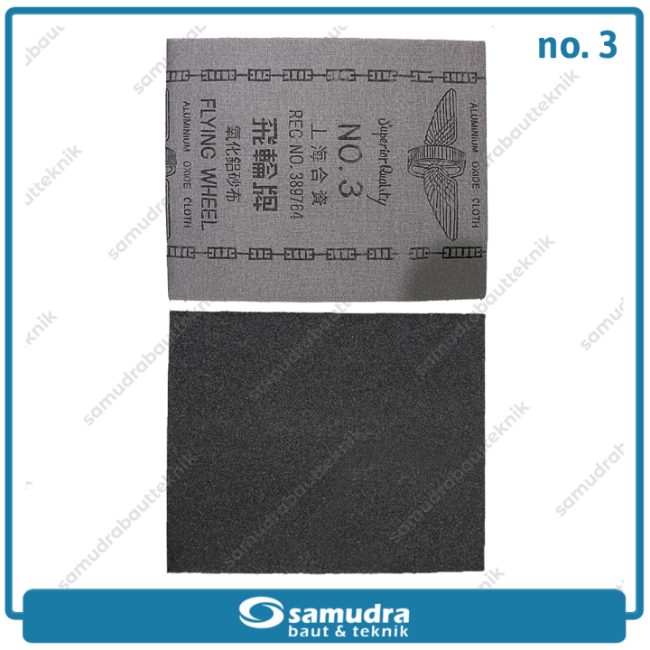 Amplas Besi FLYING WHEEL No 3 Lembaran Kertas Gosok Abrasive Paper ...