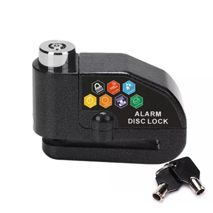 Motorcycle Alarm Lock Motorbike Anti-theft Alarm Bike Scooter Wheel ...