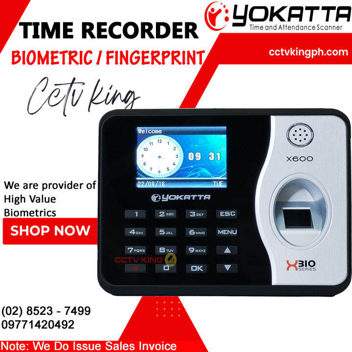 YOKATTA X600 Biometrics Attendance Time Keeper Machine, Biometric ...