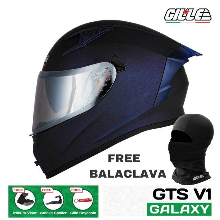 Gille 135 GTS SERIES V1 Galaxy Full Face Dual Visor Motorcycle Helmet ...