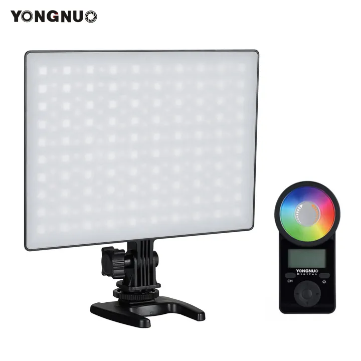 YONGNUO YN300 Air II LED แฟลชวิดีโอแผง RGB 3200K-5600K การถ่ายภาพหลอดไฟ10แสง CRI 95 + รีโมท ...