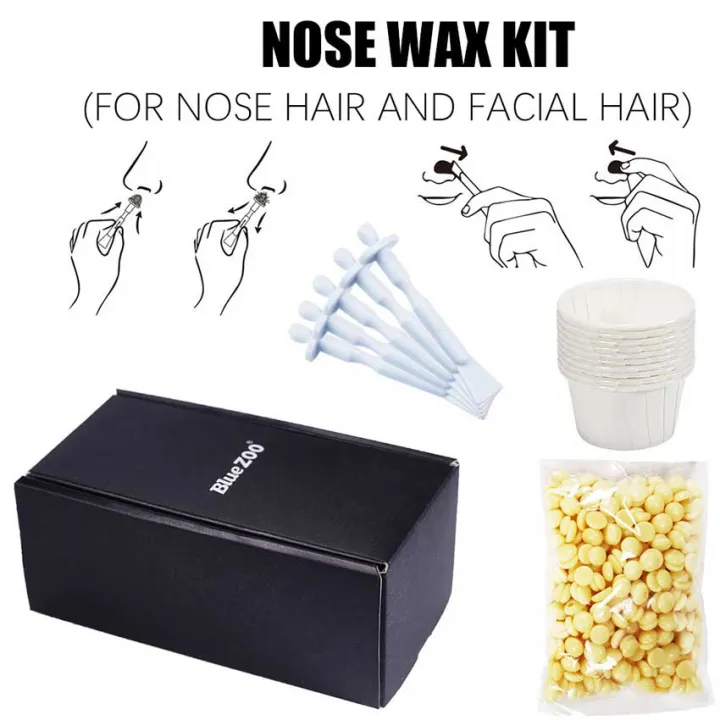 Nose Ear Hair Wax Kit Nose Hair Removal Set For Men Women Effective And Safe Nose Wax Kit