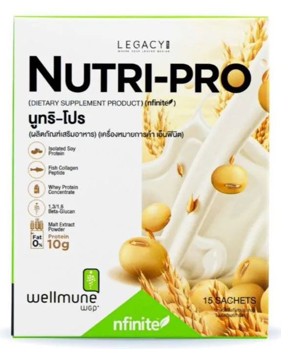 NUTRI-PRO อาหารโปรตีนสกัดจากถั่วเหลือง 15 ซอง | Lazada.co.th
