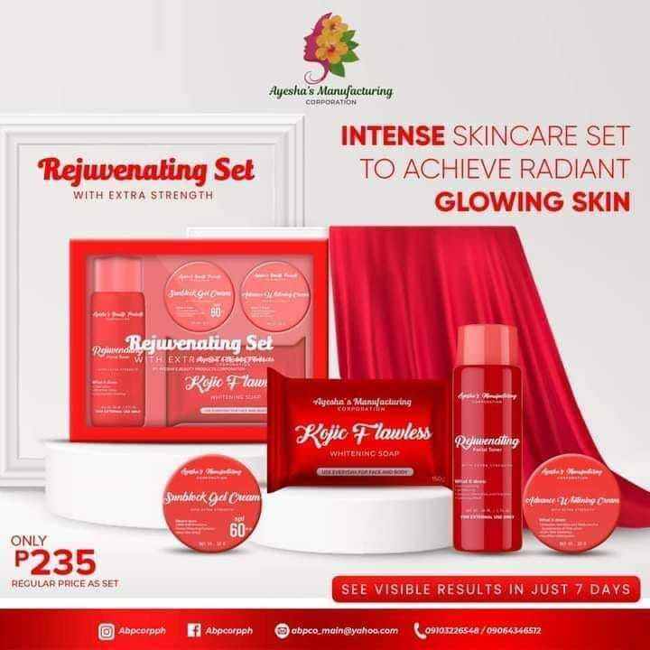 ORIGINAL Ayesha Red Rejuvenating Set with Extra Strength new pakaging | Lazada PH