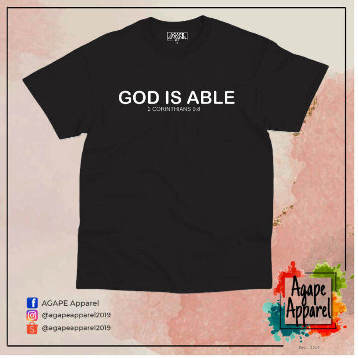 Christian Shirts Statement Shirts Unisex Shirt Black - Bible Verse - by ...