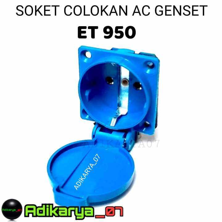Ac plug genset ET950 steker genset ET950 panel mounting 2Pin 16A (E312 ...