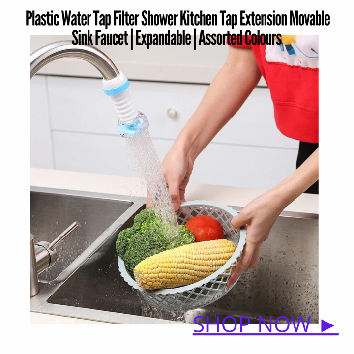 Plastic Water Tap Filter Shower Kitchen Tap Extension Movable Sink ...