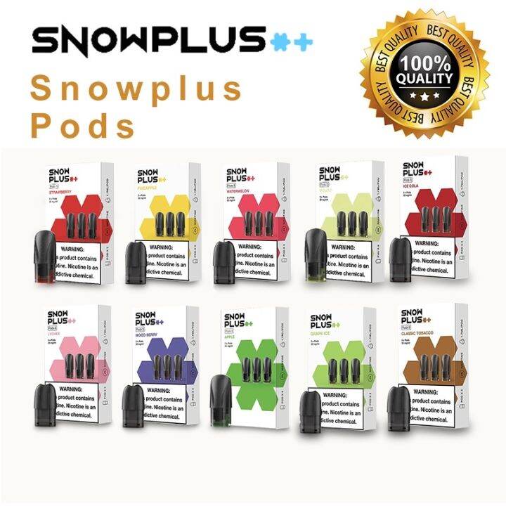 READY STOCK 100 Legit SnowPlus pods SnowPlus GEN 3 Vape Pods juice snow ...