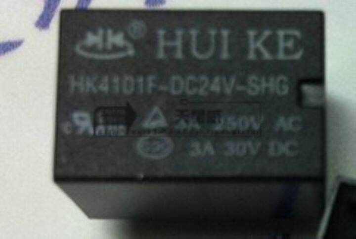 คุณภาพสูงต้นฉบับ1ชิ้นถอด HUI KE Huike รีเลย์ HK4101F-DC24V-SHG 6ฟุตสีดำ ...