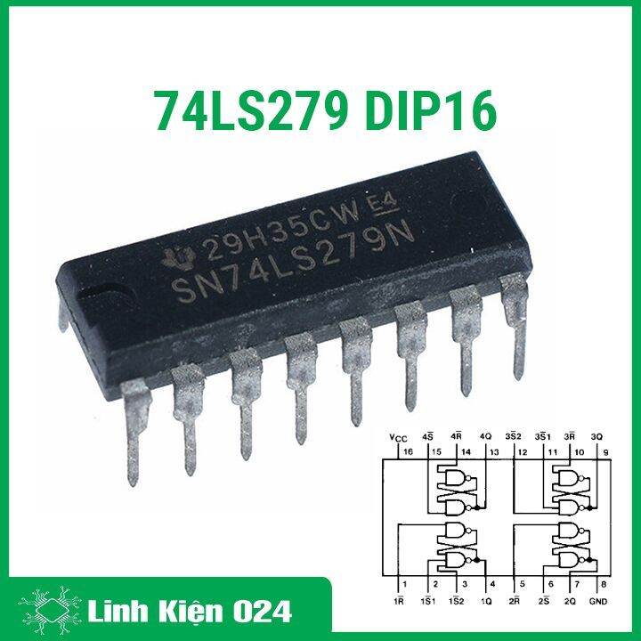 74LS279 DIP16 4 chốt cài đặt riêng lẻ, độc lập | Lazada.vn