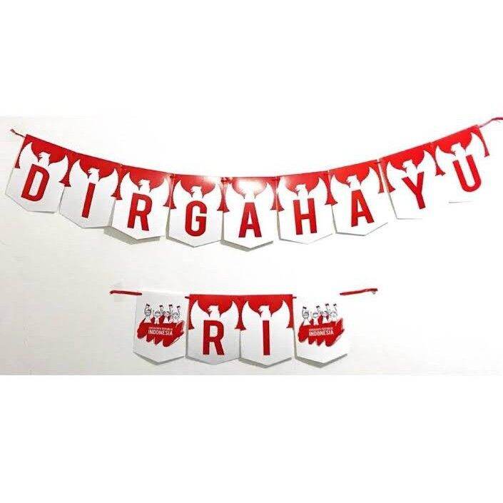 Banner Flag / Bunting Flag HUT RI / DIRGAHAYU Republik Indonesia ...