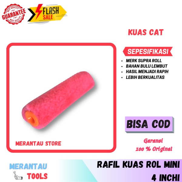 Refill Refil Kuas Koas Roll Rol Rolan Cat Tembok Dinding Kapal Domba ...