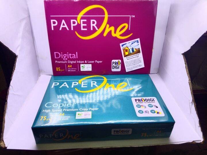 Paper One Copier High Speed Premium Copy Paper 75G/M - Paper One ...
