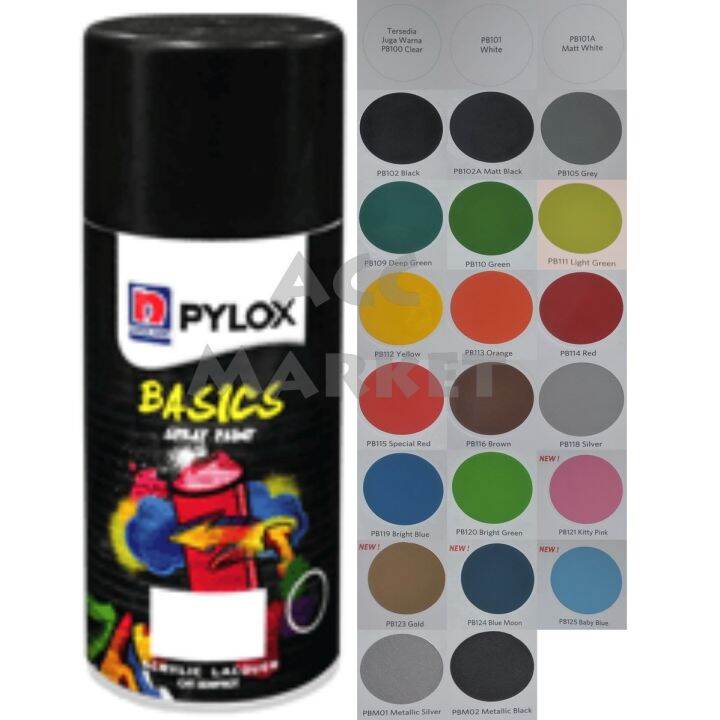 Pylox Basics Pilox Pilok Cat Warna Motor Body Bodi | Lazada Indonesia
