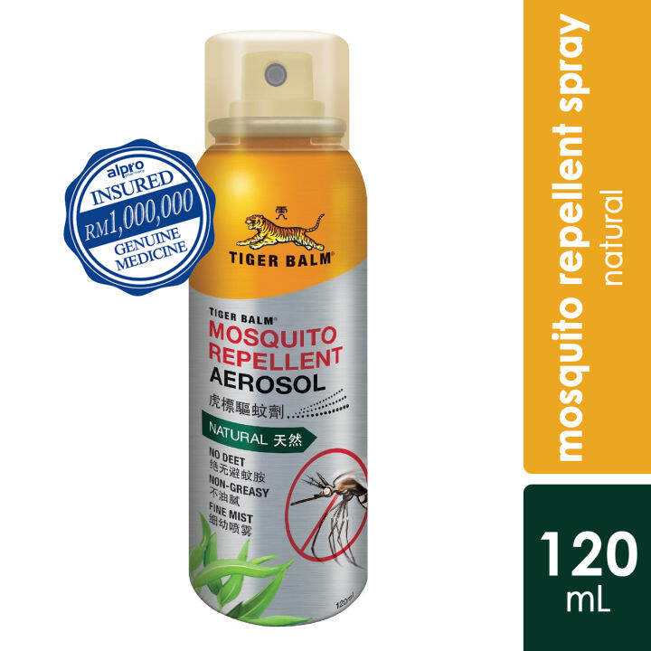 Alpro Pharmacy Tiger Balm Mosquito Repellent Aerosol 120ml (Spray) | Lazada