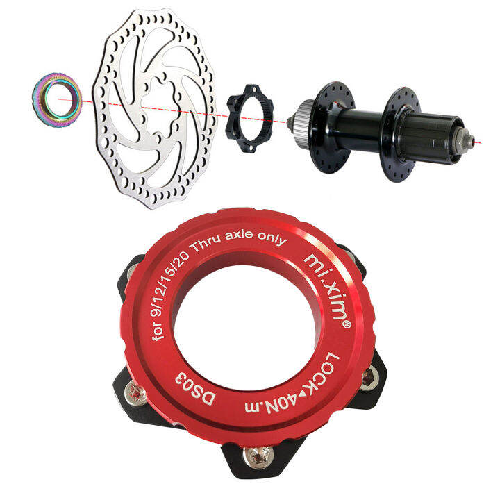 Flameer Center-Lock to 6-Bolt Adapter for Mountain Bike Disc Middle ...