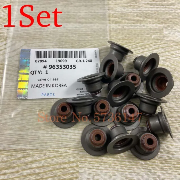 1Set Valve Stem Oil- Seal Valvs For Buick Excelle 1.6L Daewoo Nubira ...