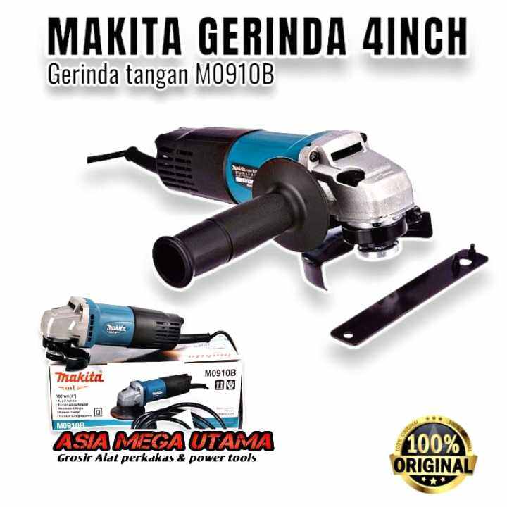 Makita M 0910 B Mesin Gerinda Tangan 4" M0910B Angle Grinder 4 Inch ...