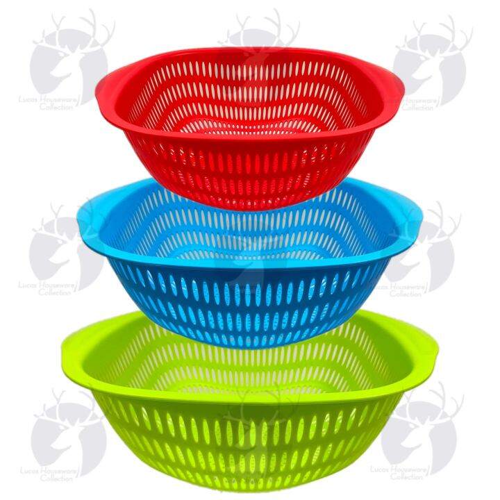 PLASTIC MESH COLANDER / COLANDER BASKET / COLANDER TRAY / FRIUTS AND ...
