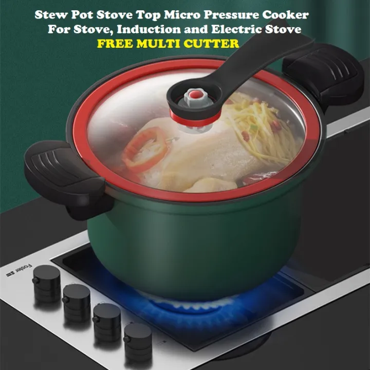 New Stew Pot Micro Pressure Cooker 3.5L Non-stick Pot Multifunction ...