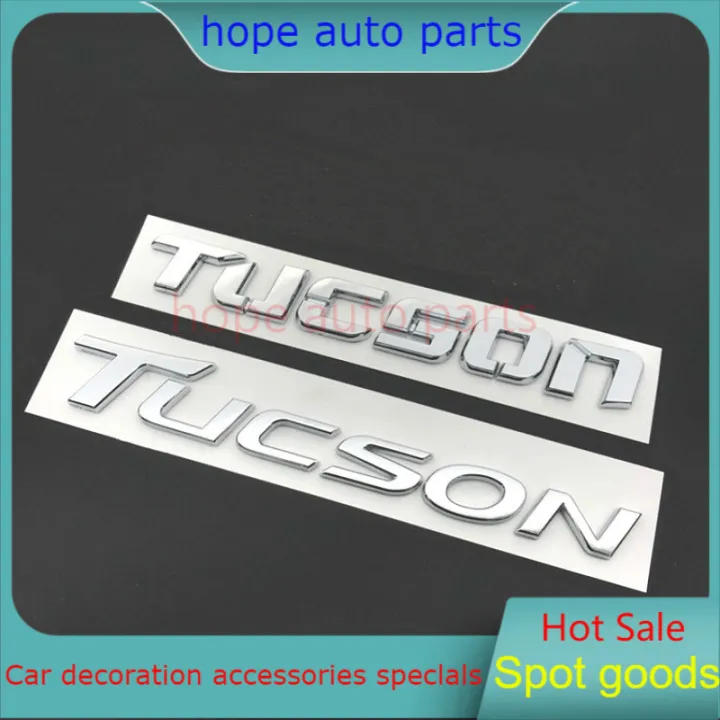 NEW Upgrade Hyundai Tucson letter logo rear boot new and old car logo ...
