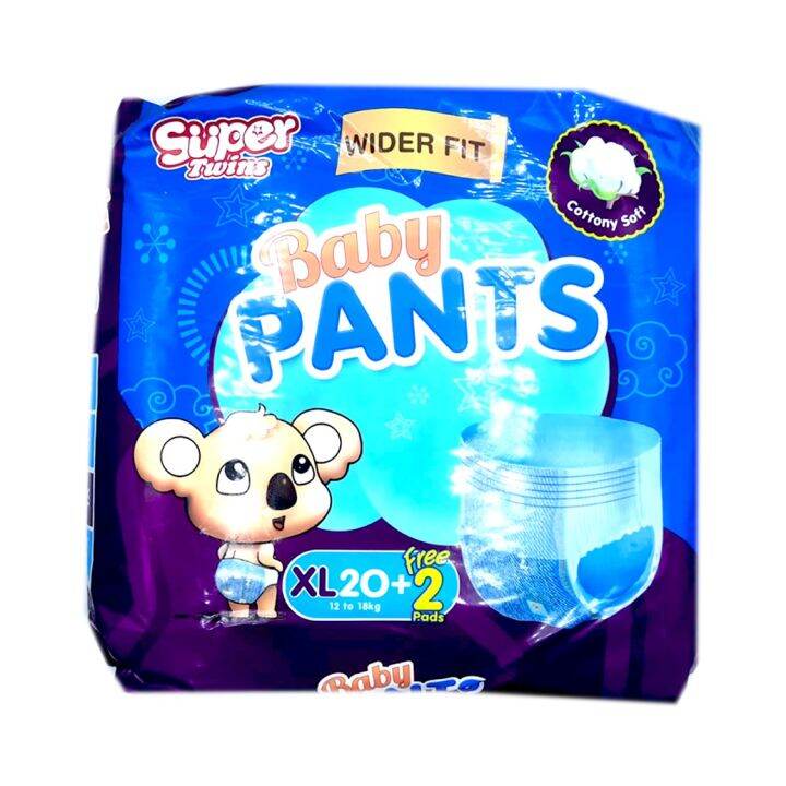 Super Twins Baby Pants XL 20s | Lazada PH