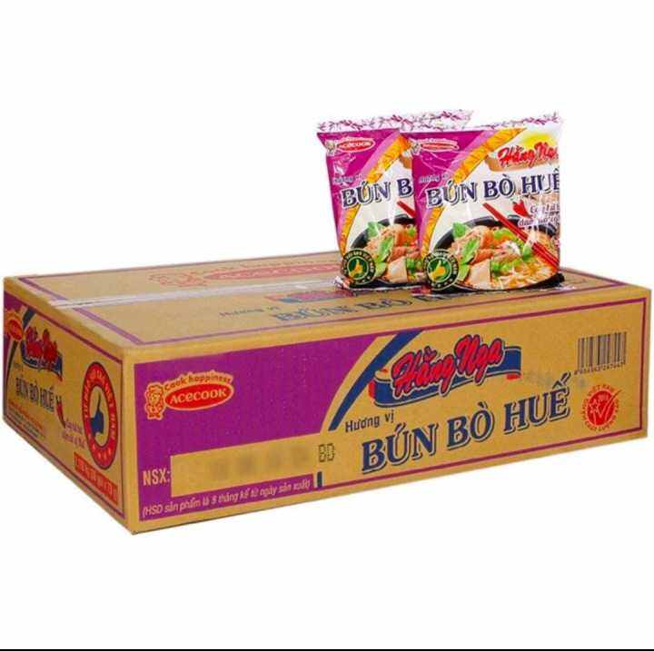 Bun bo hue hang nga ( 73) 1 box 30 pack HALAL/ BÚN BÒ HUẾ HẰNG NGA 1 THÙNG 30 GÓI | Lazada
