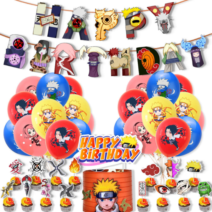 Betterservice 37pcs/set Anime Narutos Theme Balloon set for Kids Party ...
