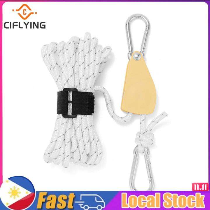 4mm 4m Tent Wind Rope Tensioner Reflective Nylon Awning Wind Rope ...