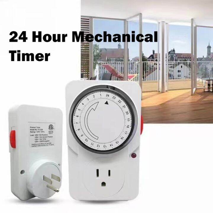 12/24 Hour Timer Power Switch Wall Plug for Electric Bikes & Appliance ...