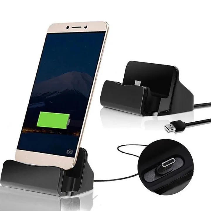 Type C Dock Station Charging Stand For Samsung S21 S20 FE Note 20 Ultra ...