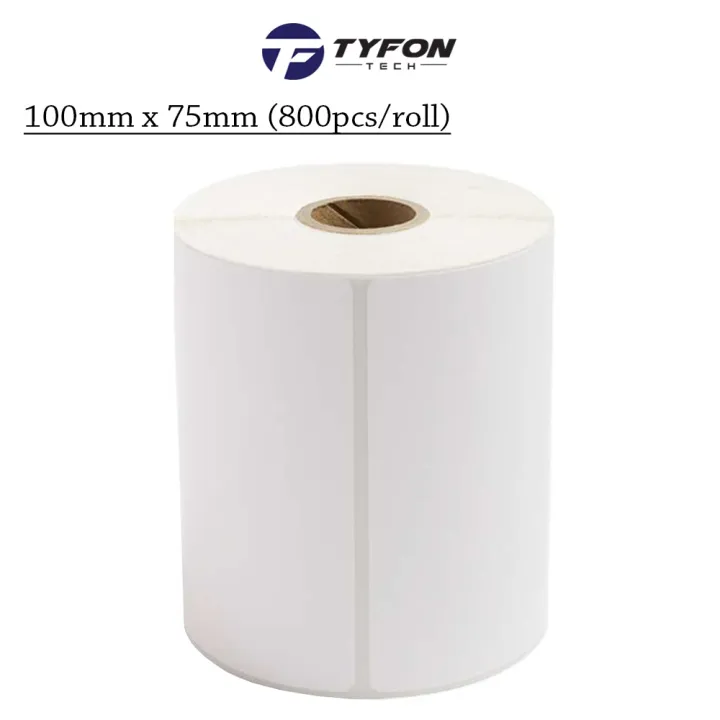 Blank Barcode Label Sticker 100mm x 75mm (800pcs/roll) | Lazada