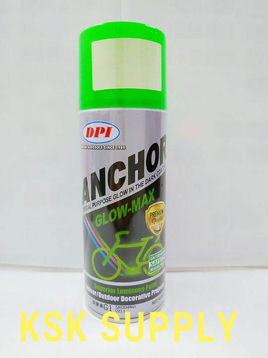 Anchor Glow Max Spray Superior Luminous Paint/ Glow in the Dark -G1 ...