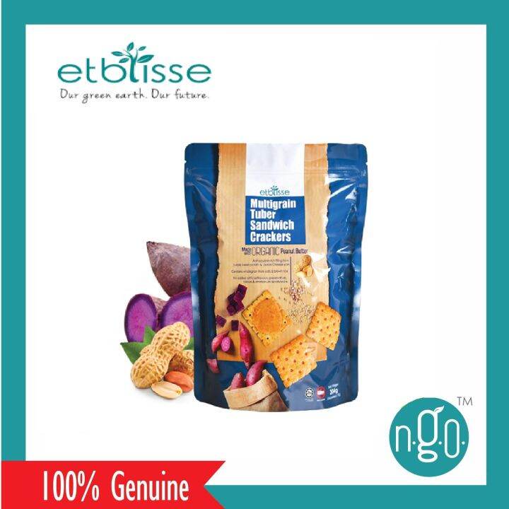etblisse Multigrain Tuber Sandwich Crackers (HALAL) 16's x 19g | Lazada
