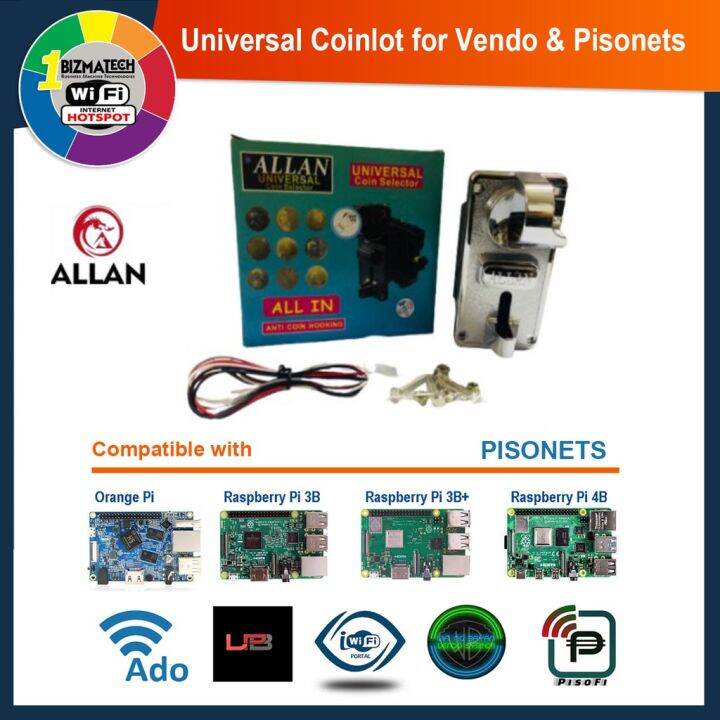 【Ready Stock】 Allan Universal Coinslot Coin slot Anti hooking for Piso ...