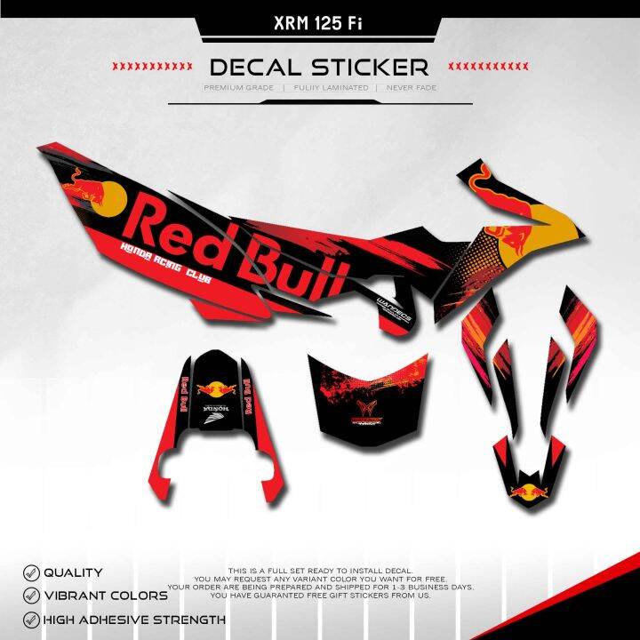 Red Bull Stickers Vinyl