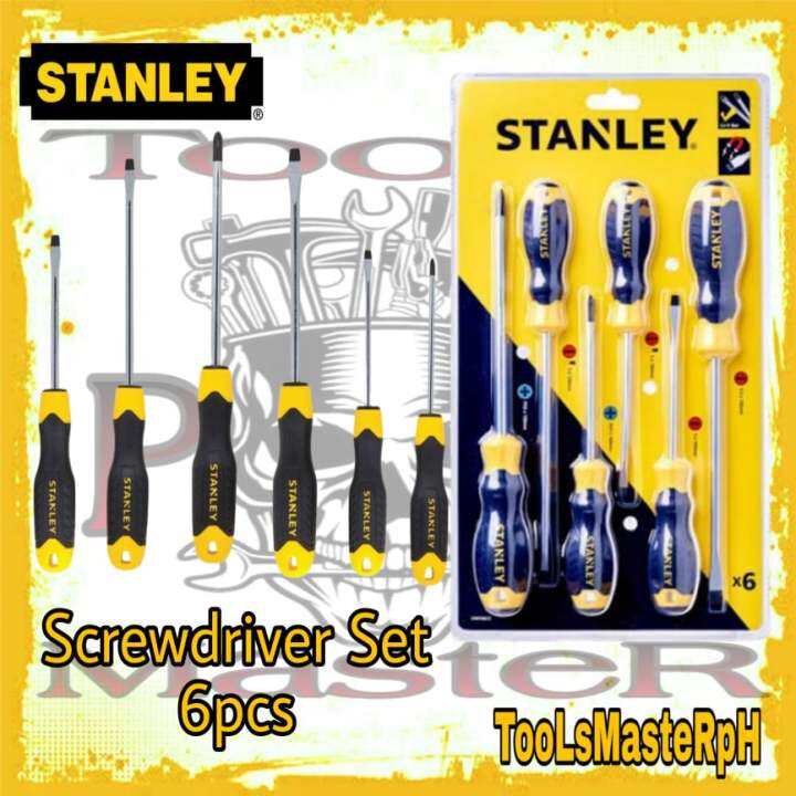 STANLEY 6-Piece Cushion Grip Screwdriver Set (STMT66672) | Lazada PH