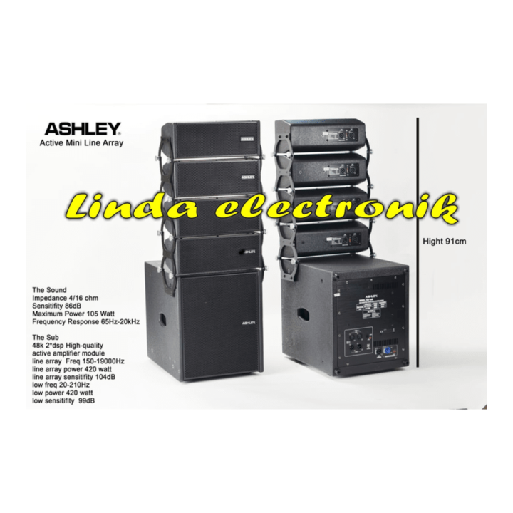 Speaker Ashley Active Mini Line Array Line Array Mini Aktif Oryginal Lazada Indonesia 