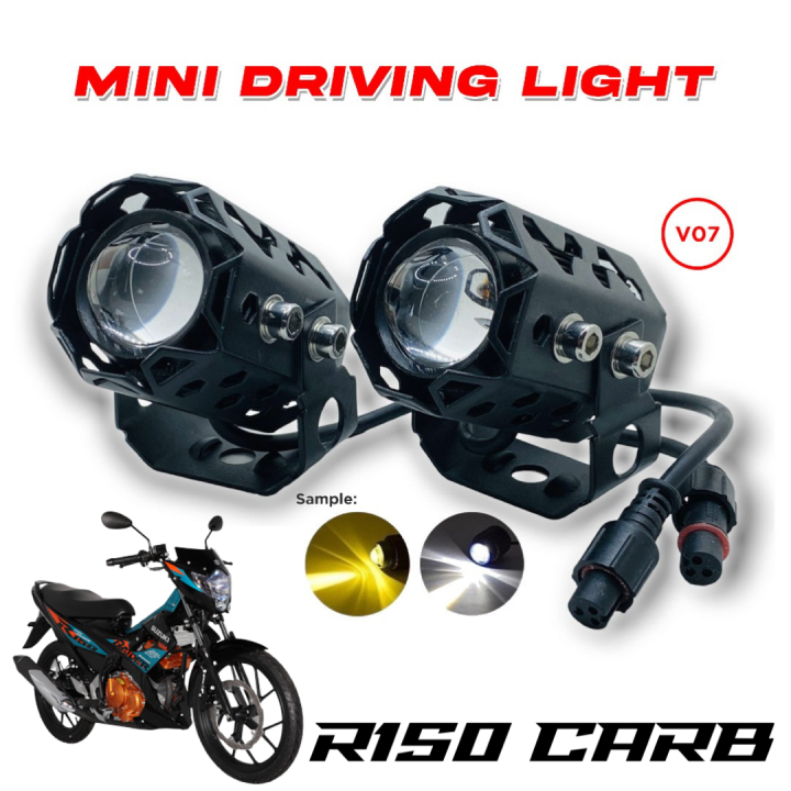 RAIDER R150 CARB | MOTORCYCLE GOLD RUNDWAY MINI DRIVING LIGHT V07 ...