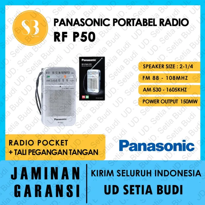Panasonic RF-P50 AM FM Radio Pocket Saku Portable RF P50 | Lazada Indonesia