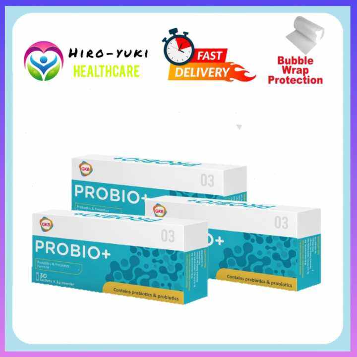 GKB Probio+ (Probiotics & Prebiotics Formula) 3g x 30 Sachets | Lazada