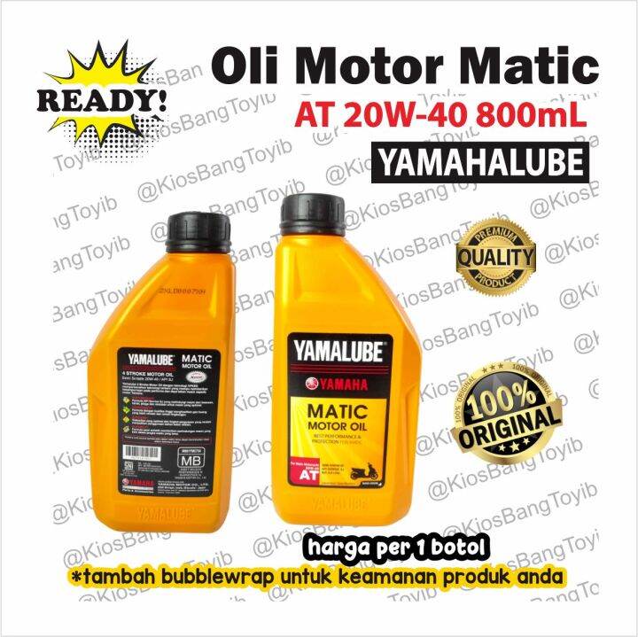 Oli Motor Matic Yamaha Yamalube ORI 20W 40 800mL 0.8L Engine Oil Matic | Lazada Indonesia