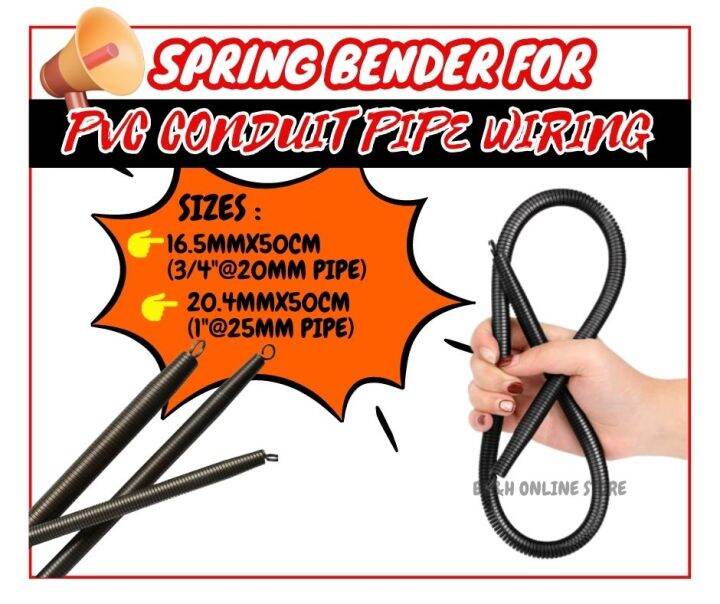 SPRING BENDER For PVC Conduit Pipe Wiring 16.5mm and 20.4mm Promosi ...