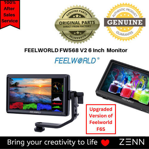Feelworld FW568 6 inch 4K HDMI DSLR Camera Field Monitor | Lazada