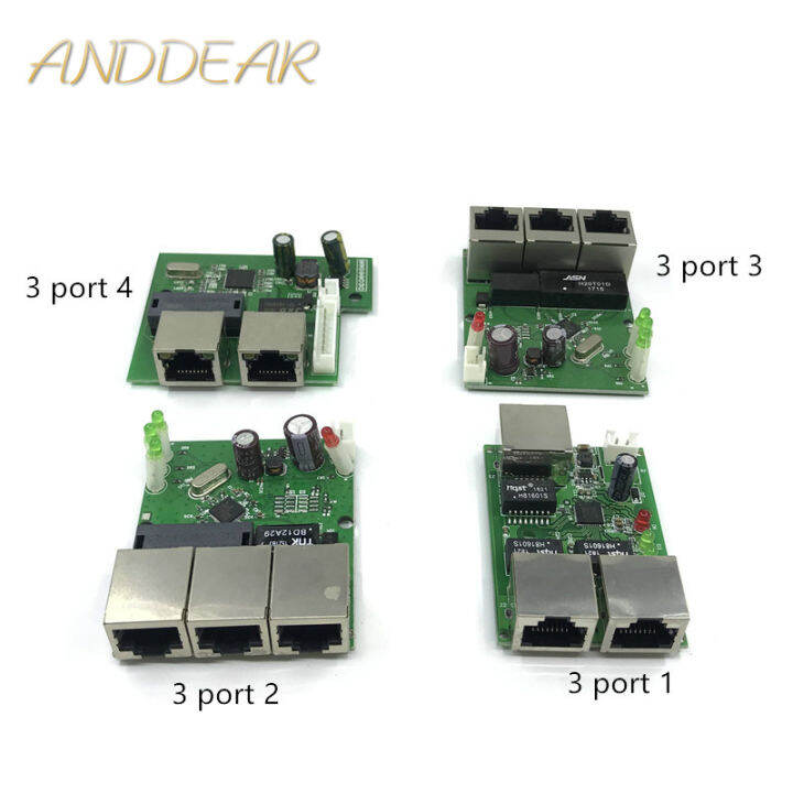 OEM factory direct mini fast 10 / 100mbps 3-port Ethernet network lan ...