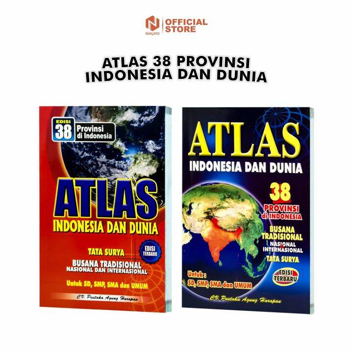 Atlas Terbaru 38 Provinsi / Atlas Indonesia dan Dunia Edisi 38 Provinsi ...