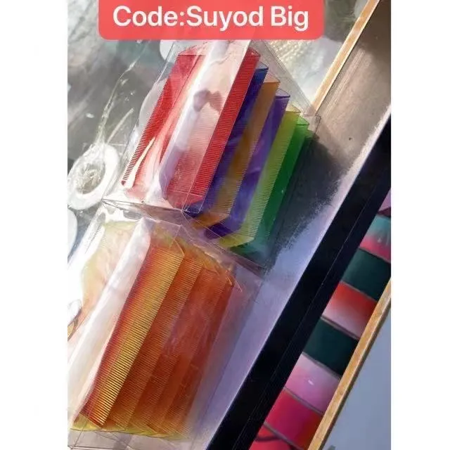 100% Original AMZ 12Pieces Plastic Hair Harrow Suyod Fine Tooth Lice ...