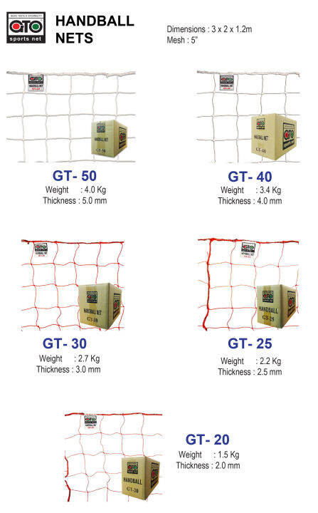 HANDBALL NETS Dimensions : 3 x 2 x 1.2m Mesh : 5” [Ready Stock] | Lazada